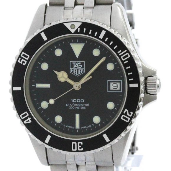 Tag Heuer | Accessories | Vintage Tag Heuer 00 Stainless Steel Quartz ...
